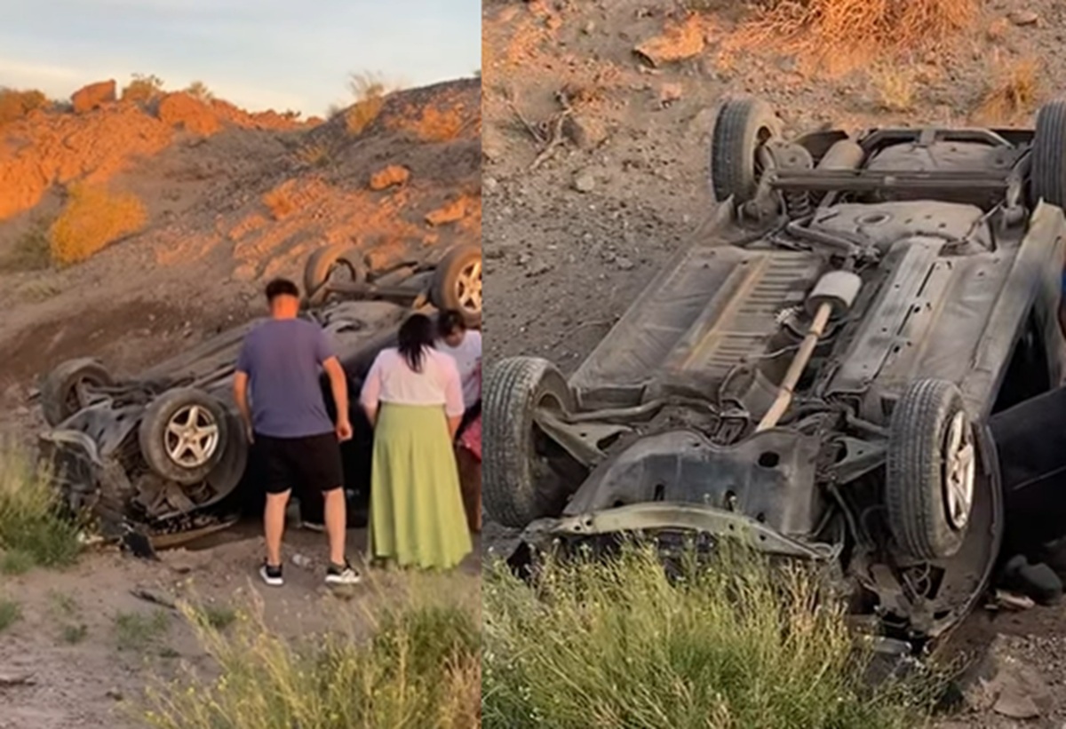 Una pareja que viajaba a Centenario volcó en la Ruta 151 ...